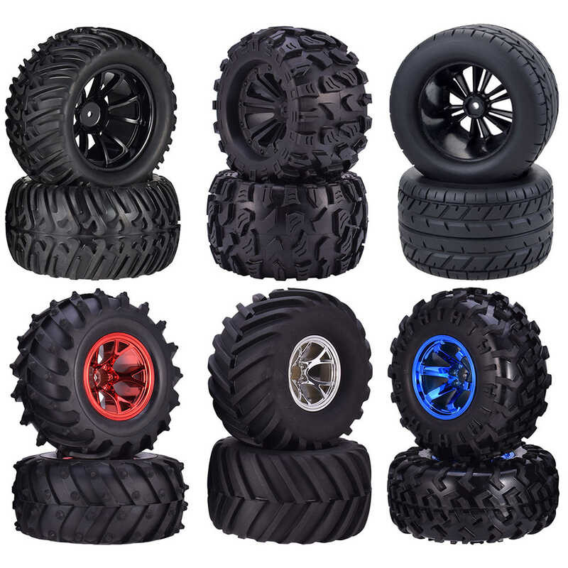 4Pcs 12Mm Hub 1/10 Tyre Wheel 120Mm 125Mm 130Mm Monster Truck Tires ...