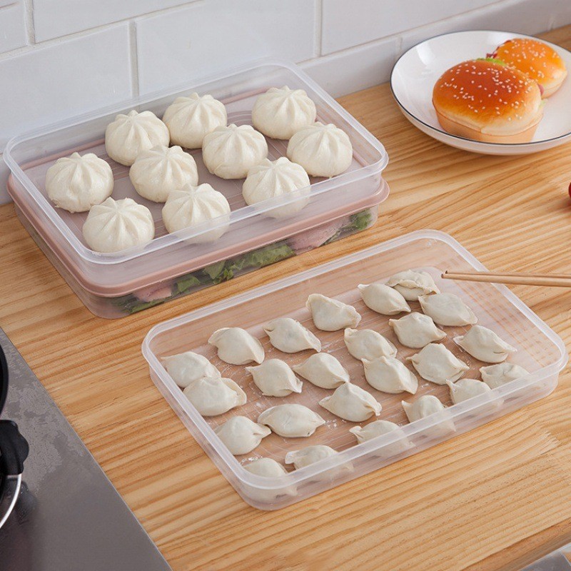 Dumpling trays food fresh-keeping boxes wonton freezer boxes multi ...