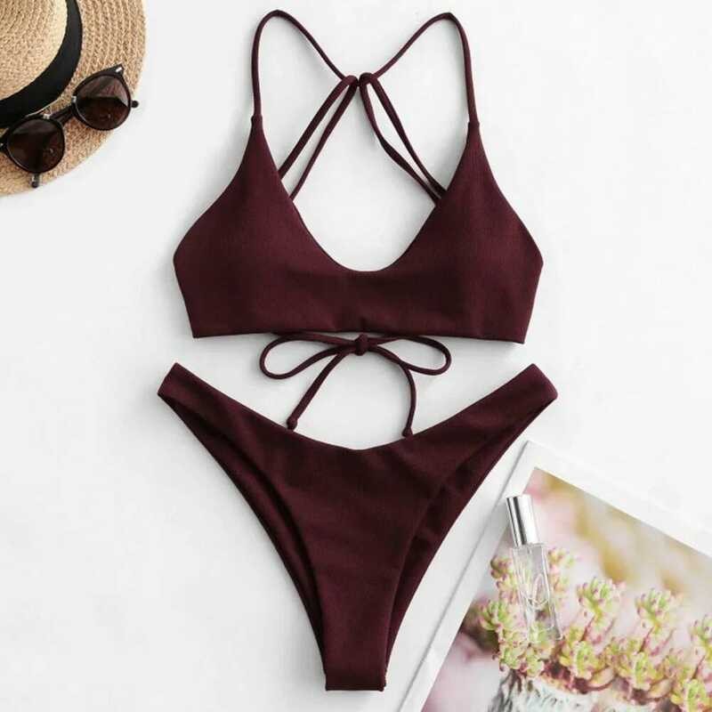 Sexy String Backless Bikini Push Up Extreme Swimsuit Micro Bikinis ...