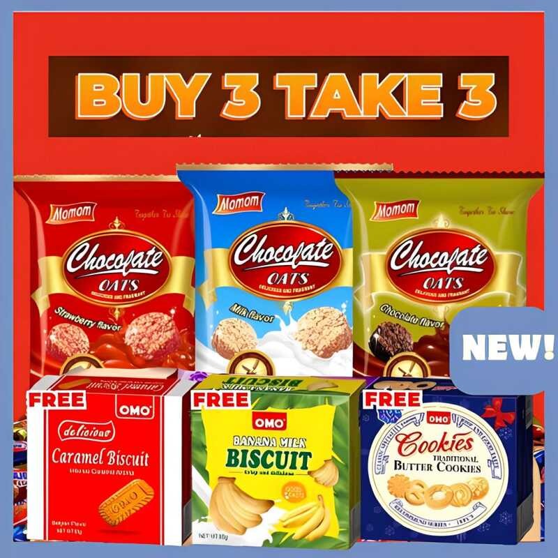 6.6 DEAL (Buy 3 TAKE 3) Chocolate Sticks Anf Choco Oats Bundle Pang ...