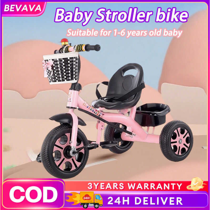 2 To 5 Years Old Tricycle Baby Walker Bicycle Children Stroller Kids ...