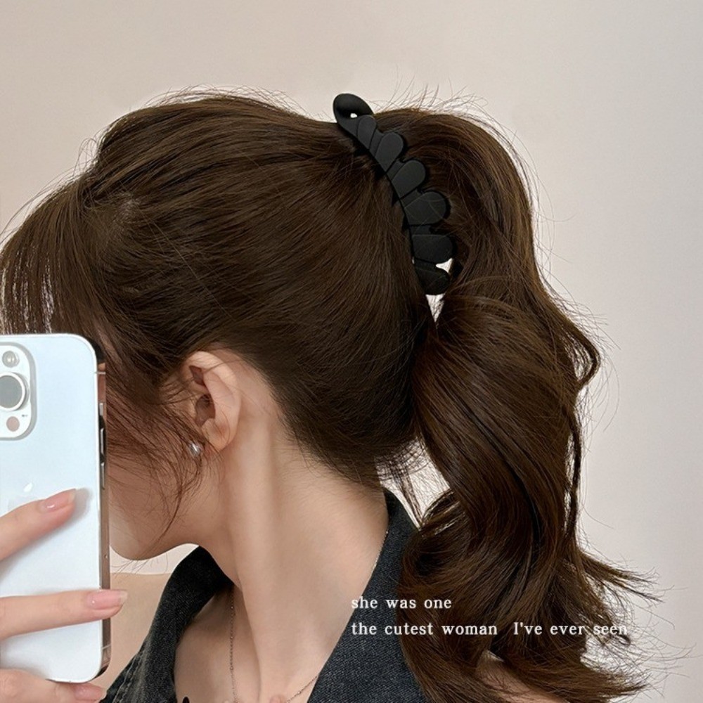 Korean One-line Hair Clip Women's New Fashion Temperament Banana Clip ...