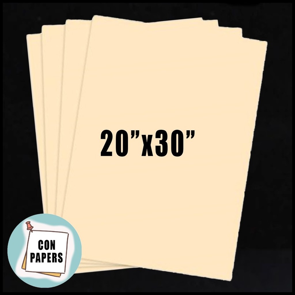 Buff Paper 20"x30" Rolled (300gsm) | Shopee Philippines