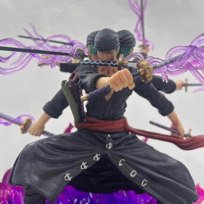 One Piece GK Three-Headed Six-Armed Nine-Sword Flow Asura Zoro Battle ...