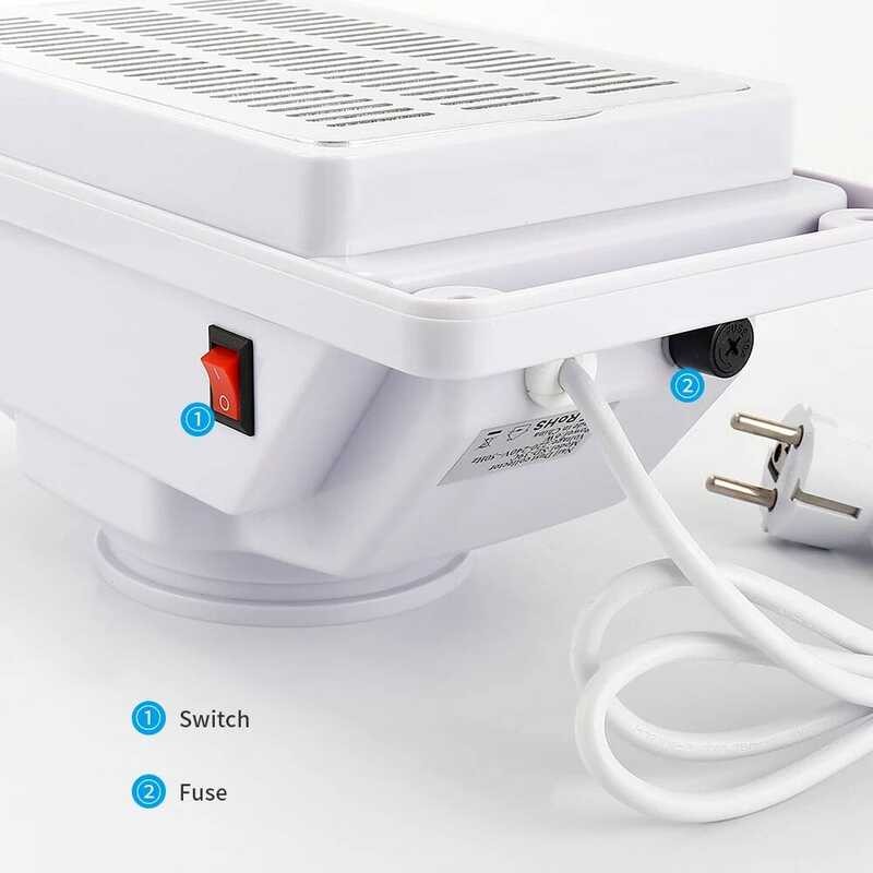 Table Built-In Desk Collector Sd-39C Strong Fan High Speed Nail Suction ...