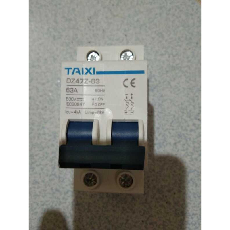 63A DC MCB Miniature Circuit Breaker Taixi Brand 413 | Shopee Philippines