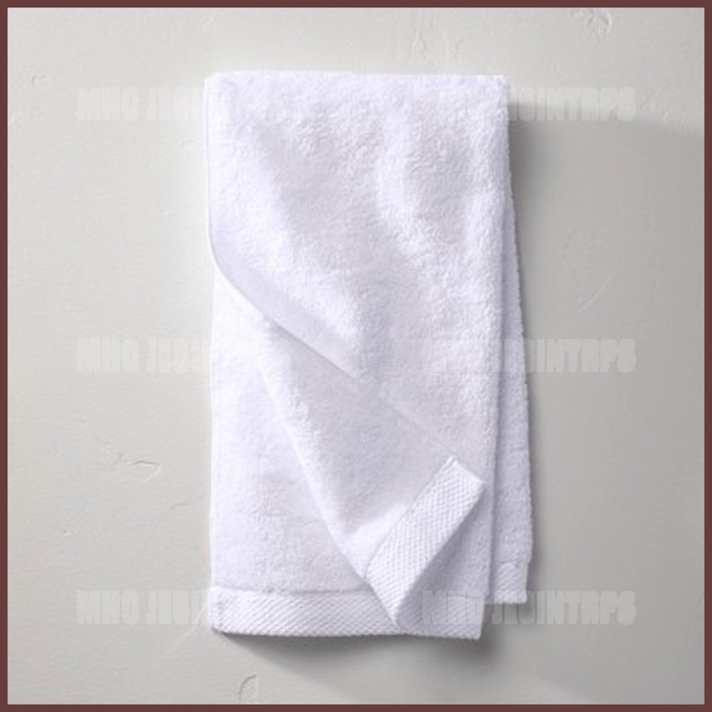 12pcs High Quality Cozy Cotton Hand Towel white rectangle handkerchief ...