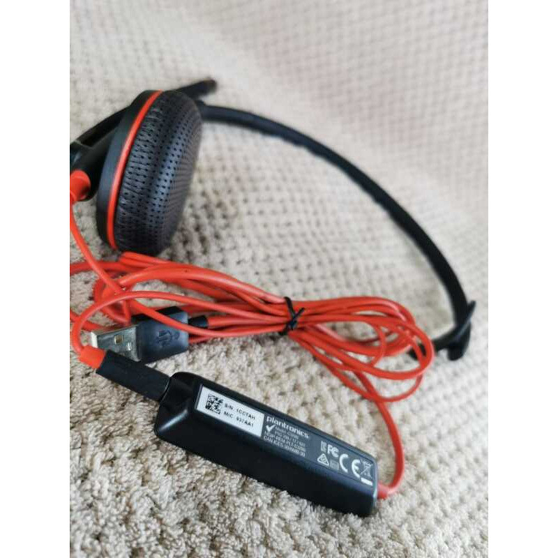 Original Plantronics Poly Blackwire C3210 Wired Headset USB - A ...