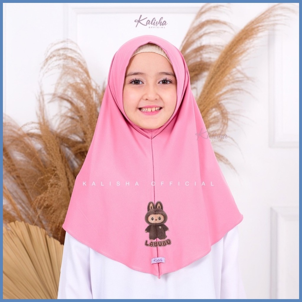Labubu Children's Hijab Labubu Children's Bergo Veil Non-Pet Children's ...