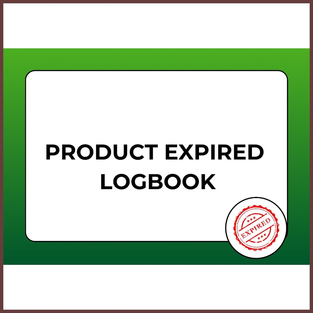 PRODUCT EXPIRED LOGBOOK | Shopee Philippines