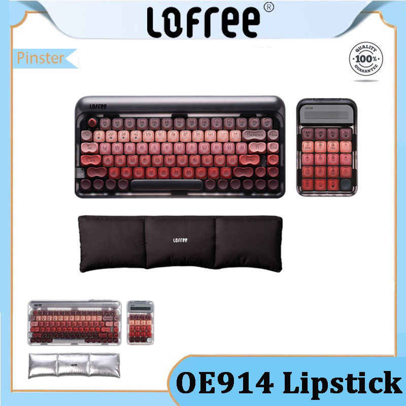 Lofree OE914 Lipstick Mechanical Keyboard 84 Key Wireless Bluetooth the ...