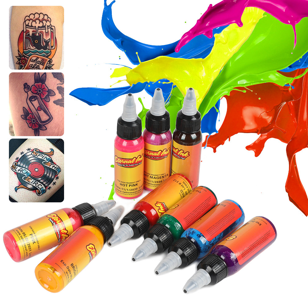 1oz 30ml Body Painting Tattoo Ink Permanent Makeup Coloring pigment ...