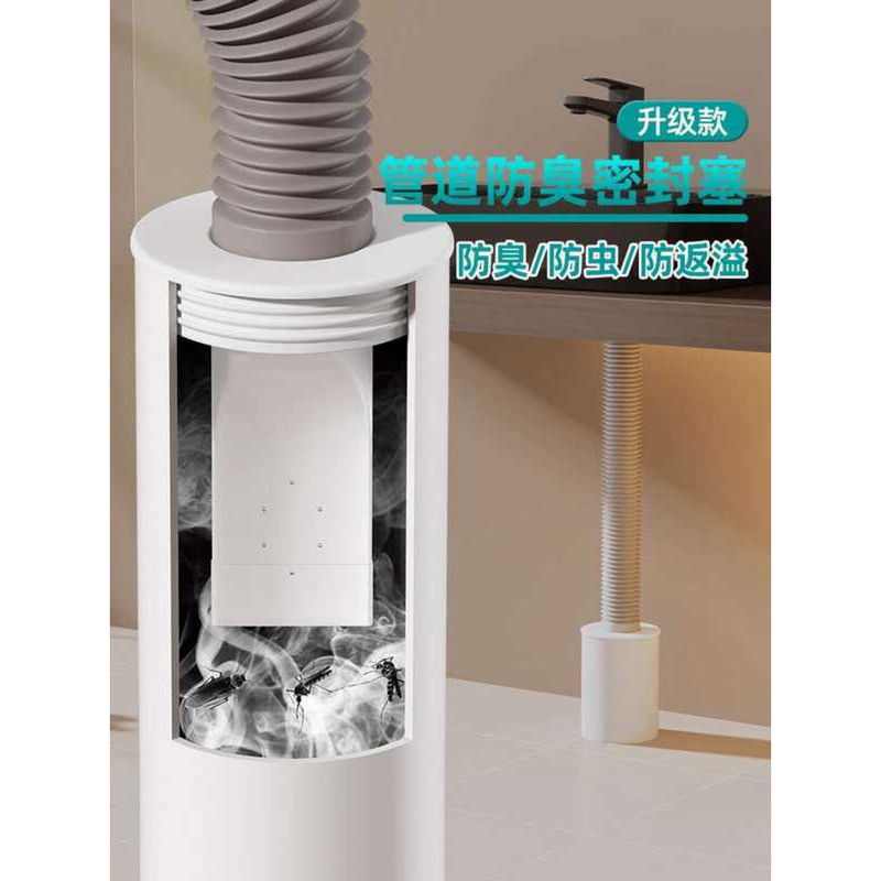 ☑♥ Sewer Anti-Odor Plug Kitchen Drain Insect-Proof Stopper Washing ...