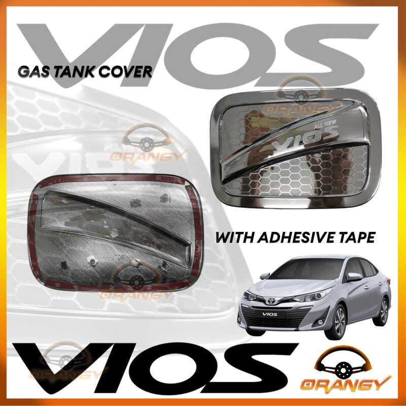 Toyota Vios 2019 To 2025 Gas Tank Cover MATTE BLACK / CHROME V2 2020 ...