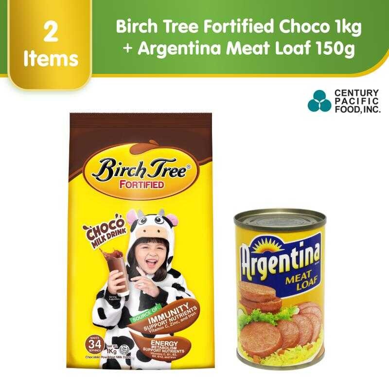 Birch Tree Fortified Choco Powdered Milk 1Kg + Argentina Meat Loaf 150G ...