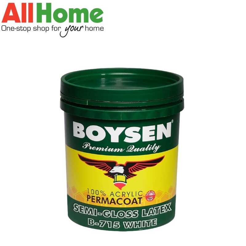 Boysen Paint BS 715 Peroat Latex Semigloss White 1L 6F | Shopee Philippines