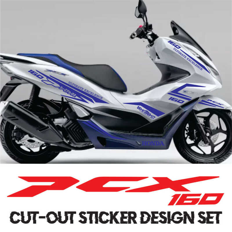 Honda PCX 160 Sticker Cut-Out Design Waterproof | Shopee Philippines