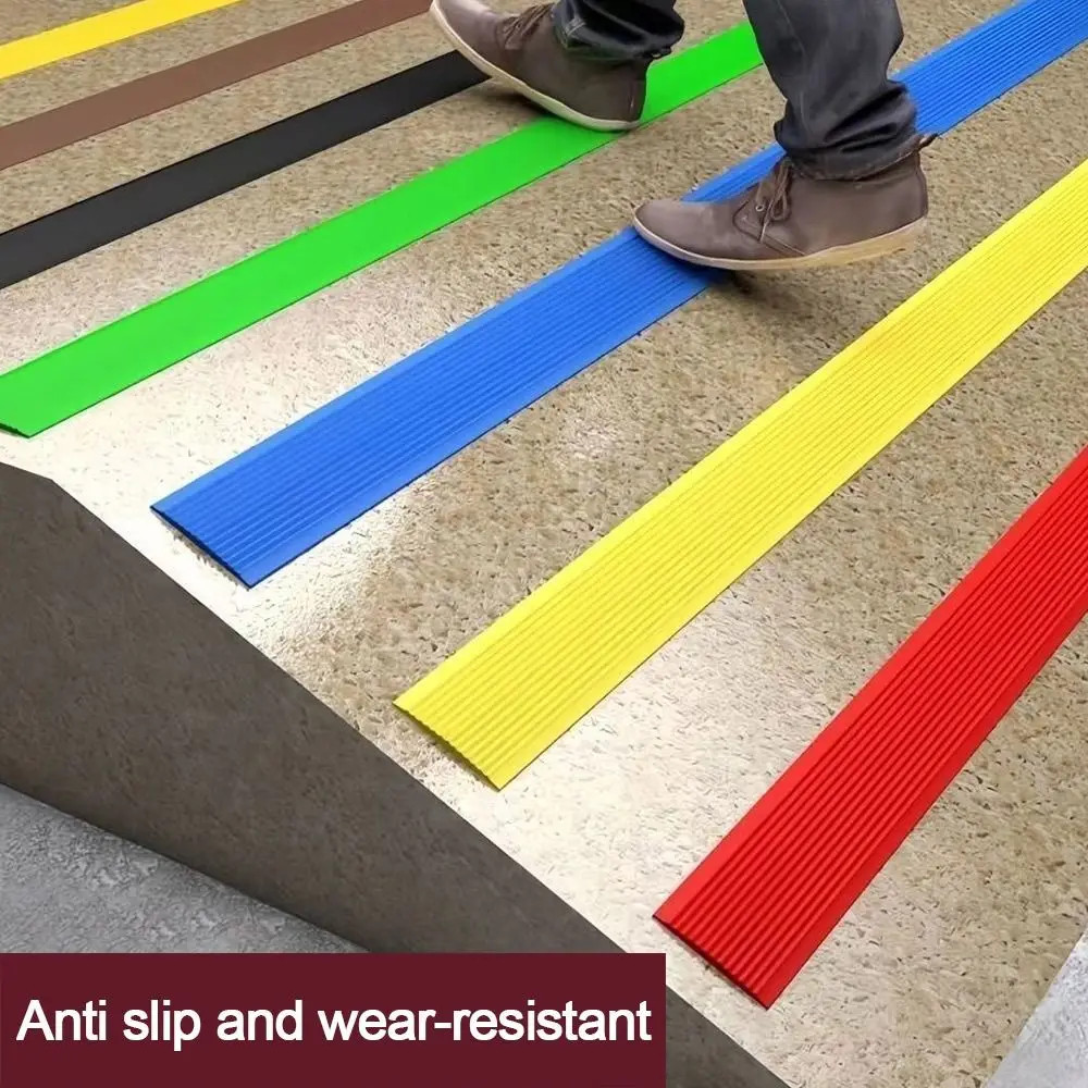Stair Anti-Slip Strips/PVC Rubber Strips Step Edge Strips/Antislip Self ...