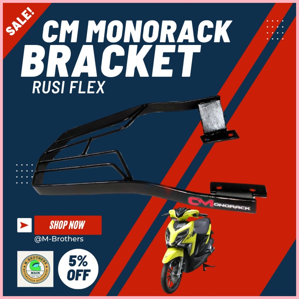 Rusi Flex Round Bar Monorack Bracket | Shopee Philippines
