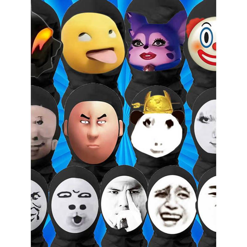 Head Cover Ice Silk Men Thin Spoof Sunscreen Full Face Mask Electric ...
