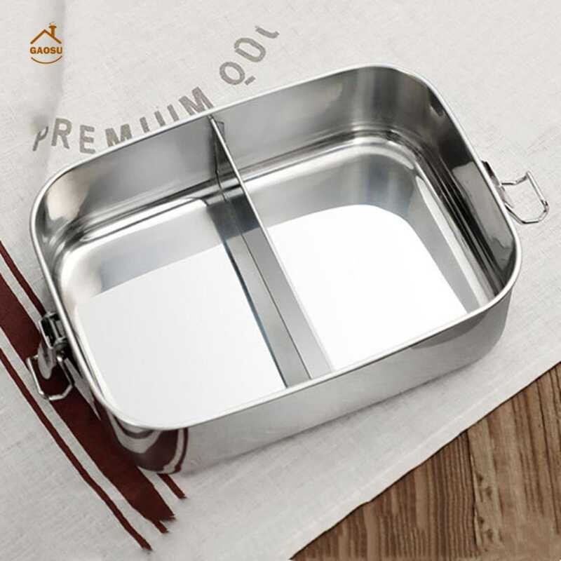 Gaosu Stainless Steel Lunchbox Rectangle Stainless Steel Lunch 1/2 ...