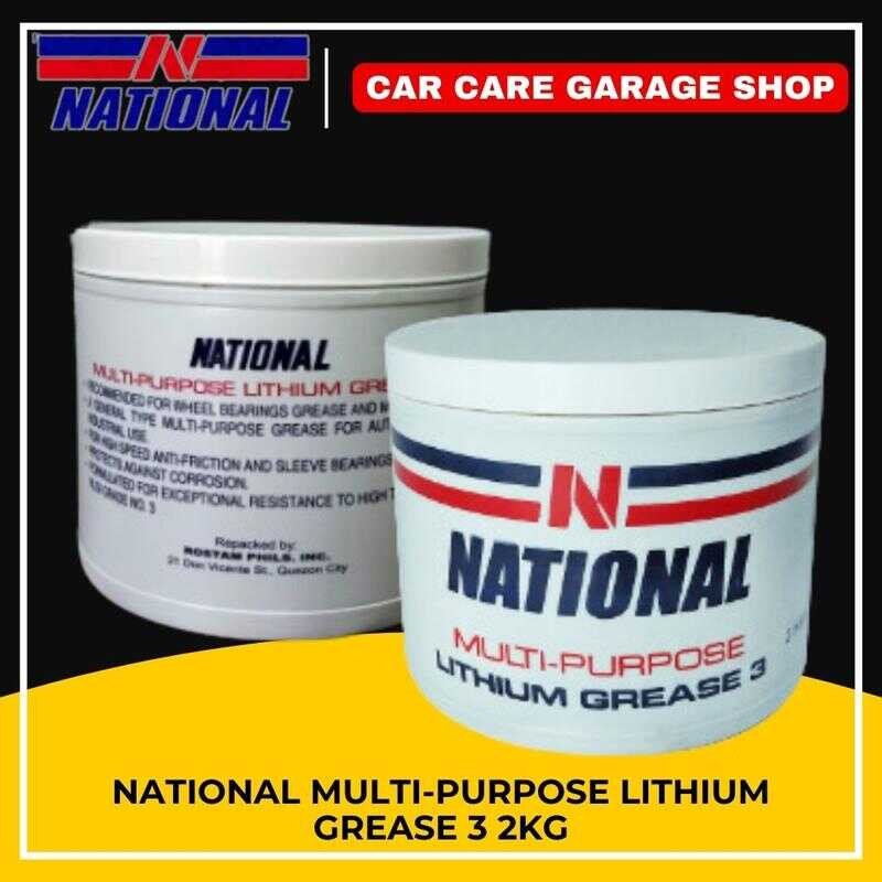 3 NATIONAL - Multi Purpose Grease Lithium (250G/500Kg/2Kg) | Shopee ...