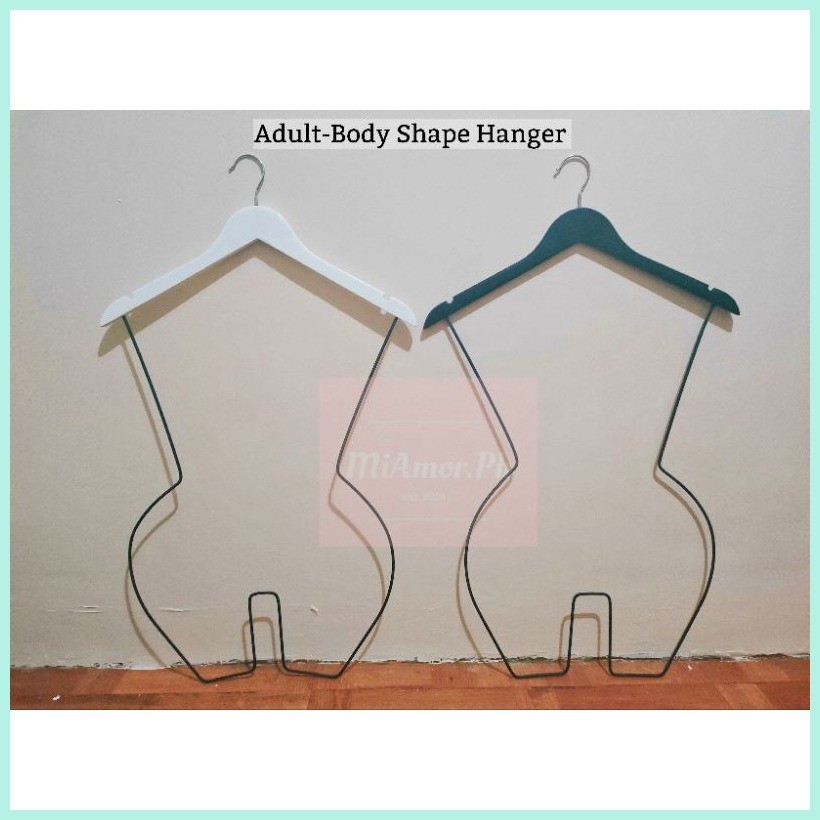 (Adult) Body Shape Hanger Wooden Hanger for Sexy Shorts Dress Swimwear ...