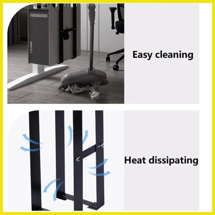 Desk Adjustable Stand Lift Computer Mainframe Hanger Host Box Bracket ...