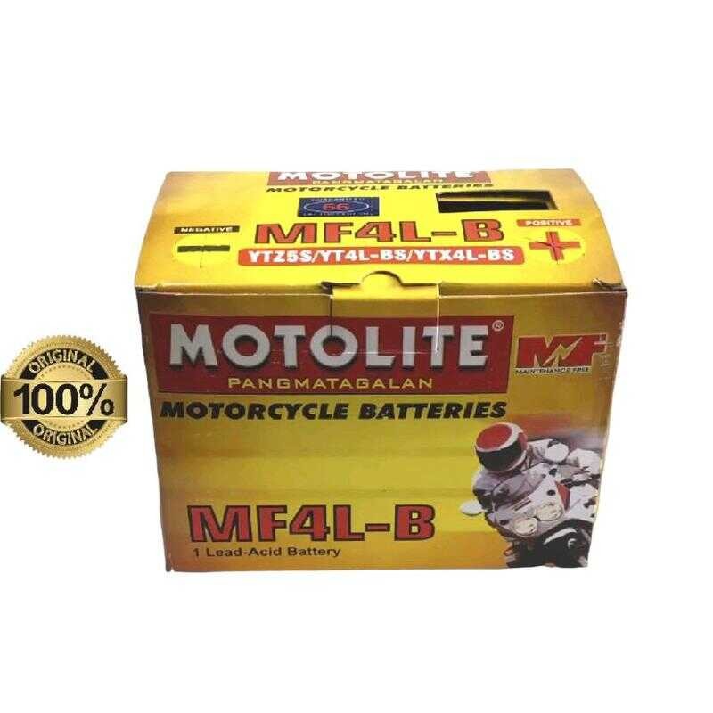MOTOLITE Mf4l-B For MIO I 125 / MOTORCYCLE BATTERY 610 | Shopee Philippines