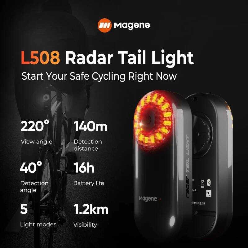 Magene Radar Bike Tail Light L508 Bicycle Rear Brake Sensing Lamp ...