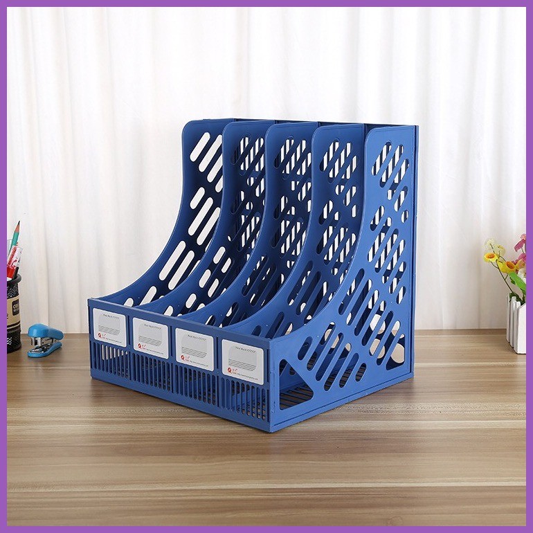 ஐ HOKKA Flexible File Rack / Organizer / Tray 4 Spaces Quality Materials (L 26cm * W 30cm * H ...