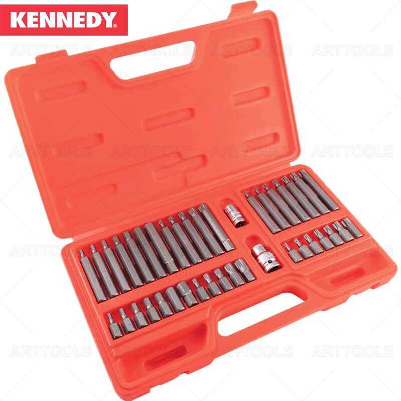 UK KENNEDY 40-Piece Screwdriver Bit Set Socket Hex Key KEN5736490K ...