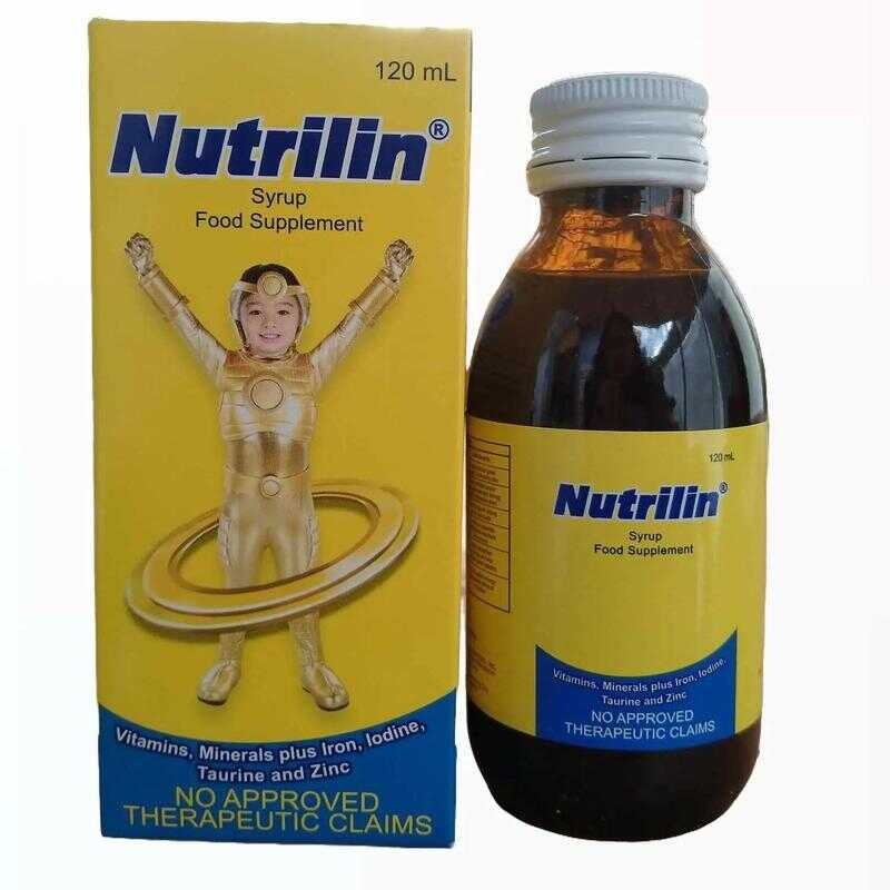 Nutrilin Syrup Food Supplement Vitamins, Mineral Plus Iron, Iodine ...