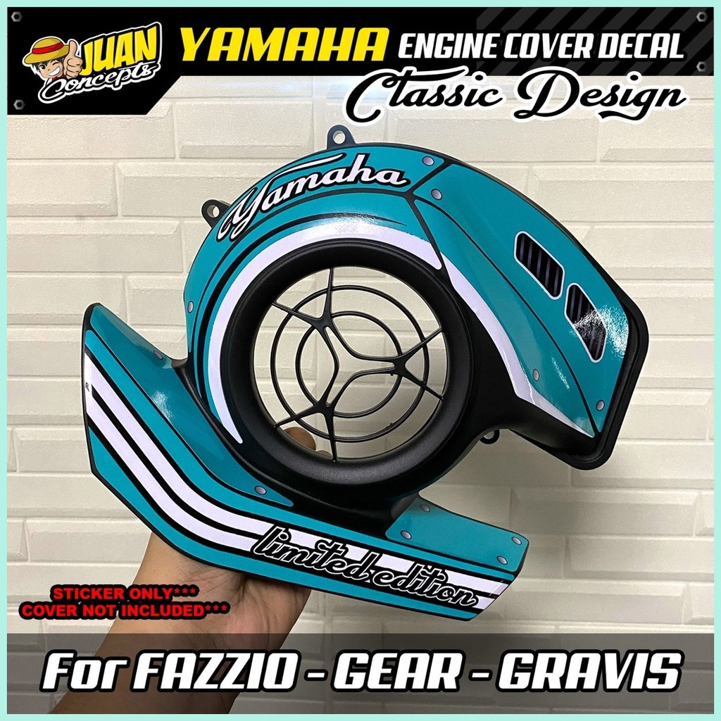 Yamaha Radiator Decals Classic Design for (Mio Gear,Fazzio,Gravis ...