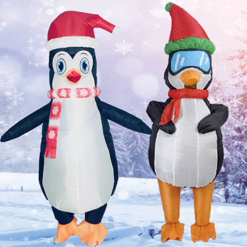 Penguin Performance Inflatable Costume Halloween Creative Dress-Up Prop ...