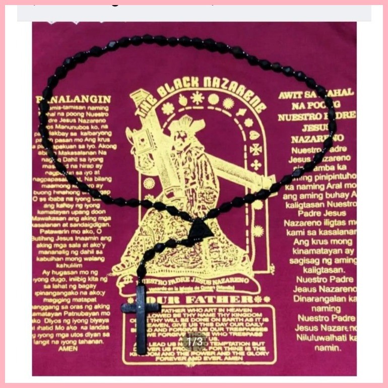 Banahaw Dignum Rosary with Nazareno Handkerchief | Shopee Philippines