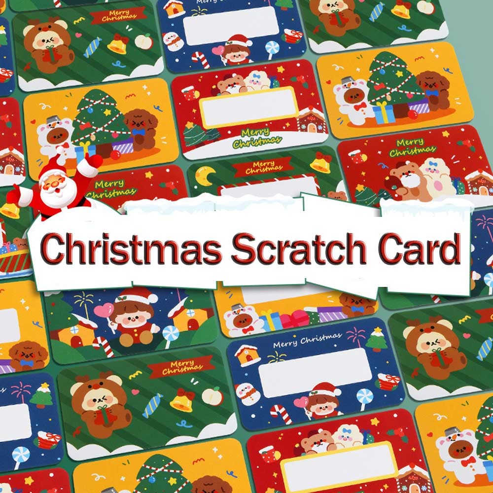 Christmas Scratch Card Student Creative Handwritten Card Friend Gift ...