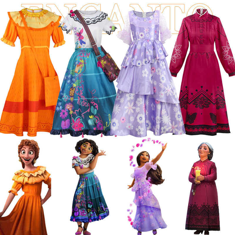 Isabela Princess Madrigal Dress Adult Women Encanto Cosplay Costume ...
