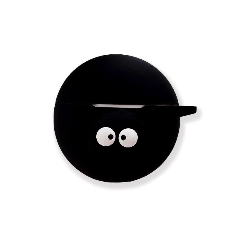 For HuaWei FreeBuds 7i Case Plush Coal Ball Keychain Cute Metal Pendant ...
