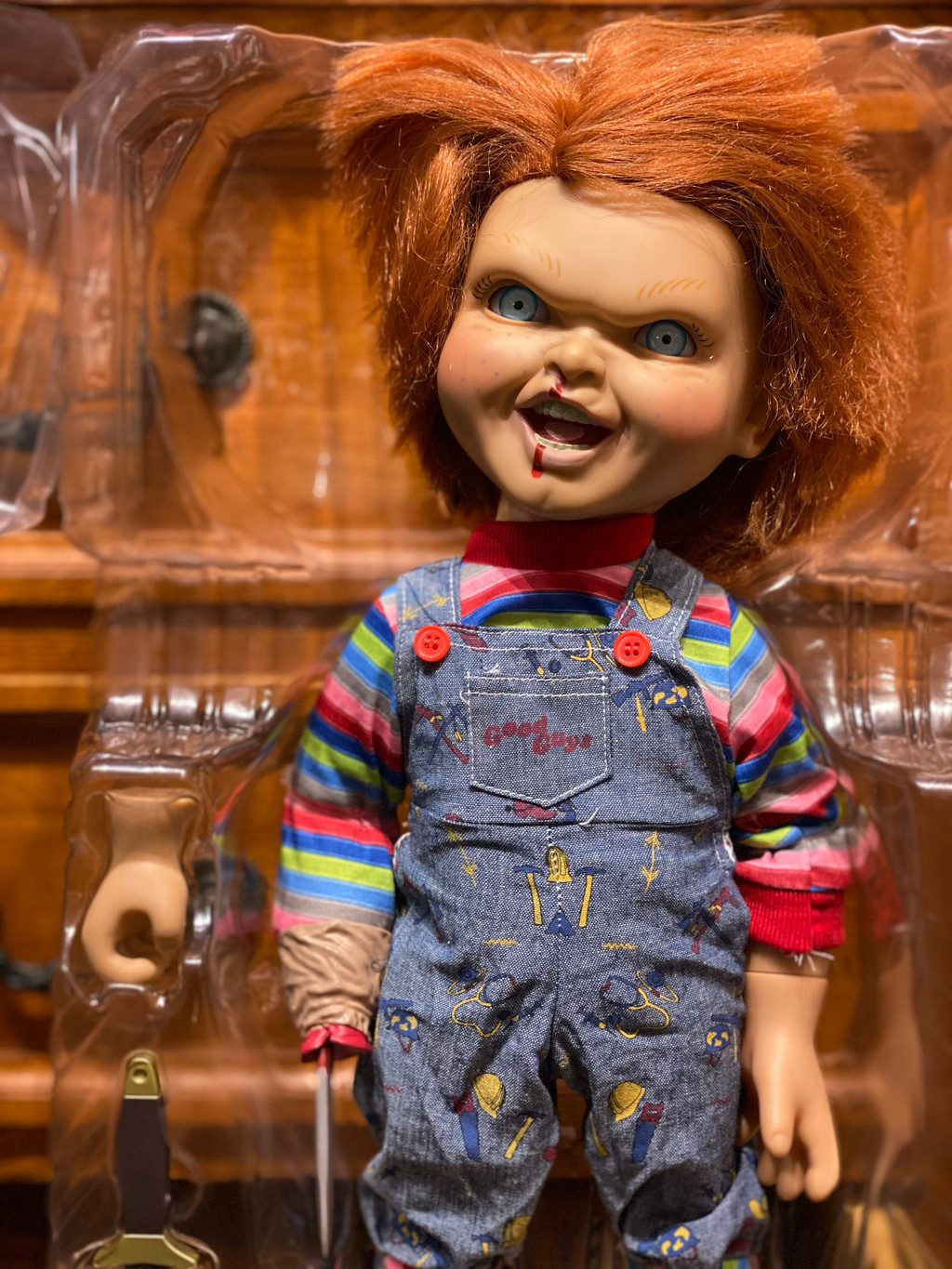 Mezco Ant 15-inch Ghost Baby Soul Return Ghost Baby Chucky Doll Model ...