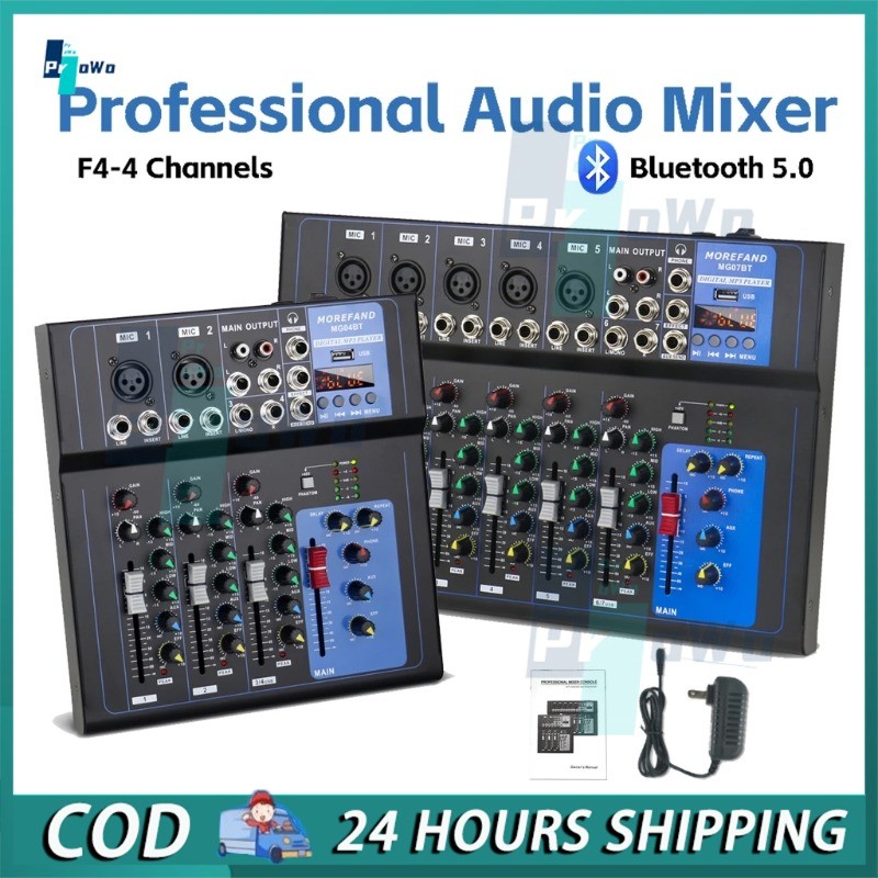 F4/F7-Usb Sound Mixer Audio Mixer Small Mixer Audio 4/7-Channel Built ...