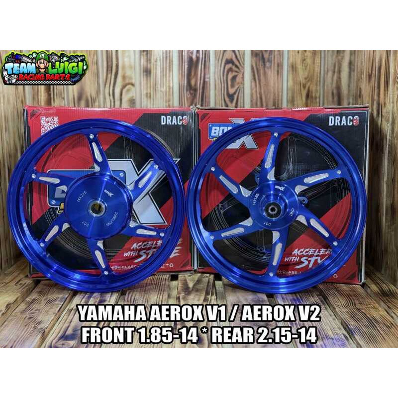 BOM X DRACO CNC MAGS 14S 6 SPOKES YAMAHA V1 / AEROX V2 (100% THAILAND ...