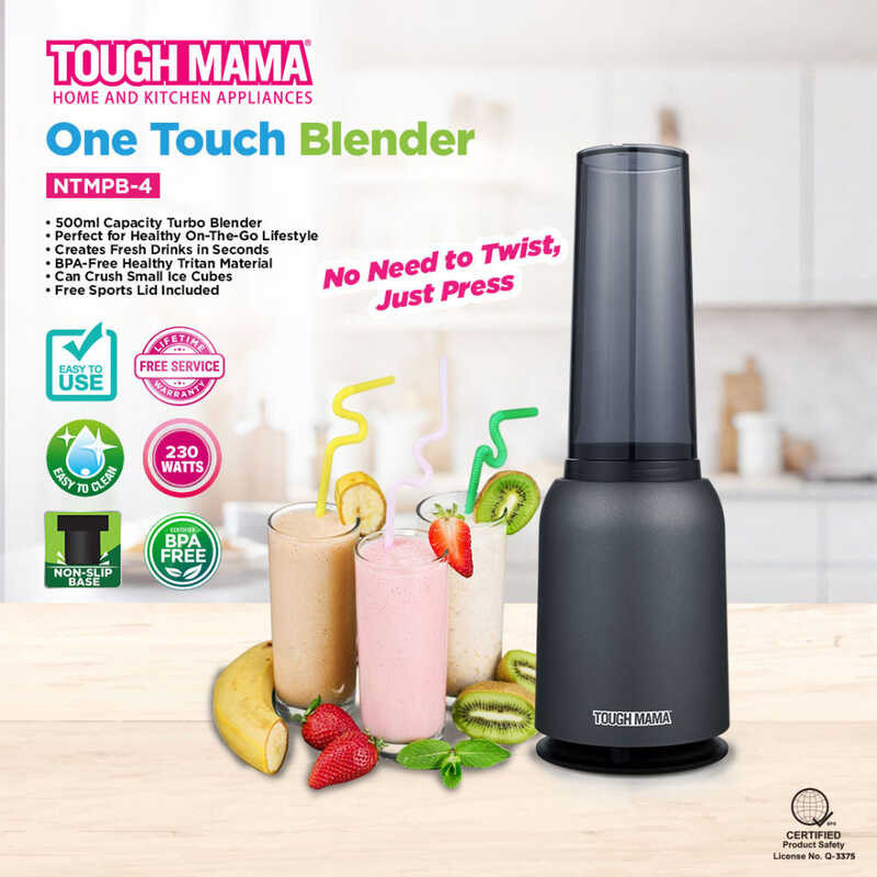Tough Mama Ntmpb-4 Personal Blender Black Tumbler Food Processor 500 Ml ...