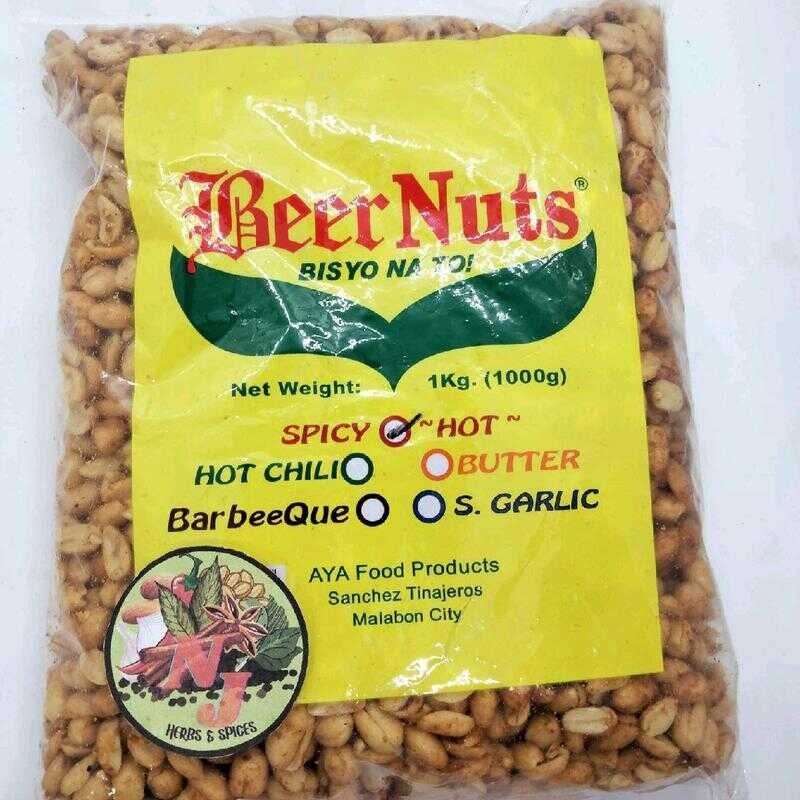 Beer Nuts Peanut/ Mani( Garlic/Hot & Spicy Flavor) Fa9 | Shopee Philippines