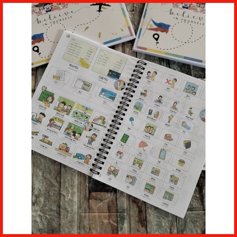 Korean Reviewer Notebook with Vocabs and picture | Shopee Philippines