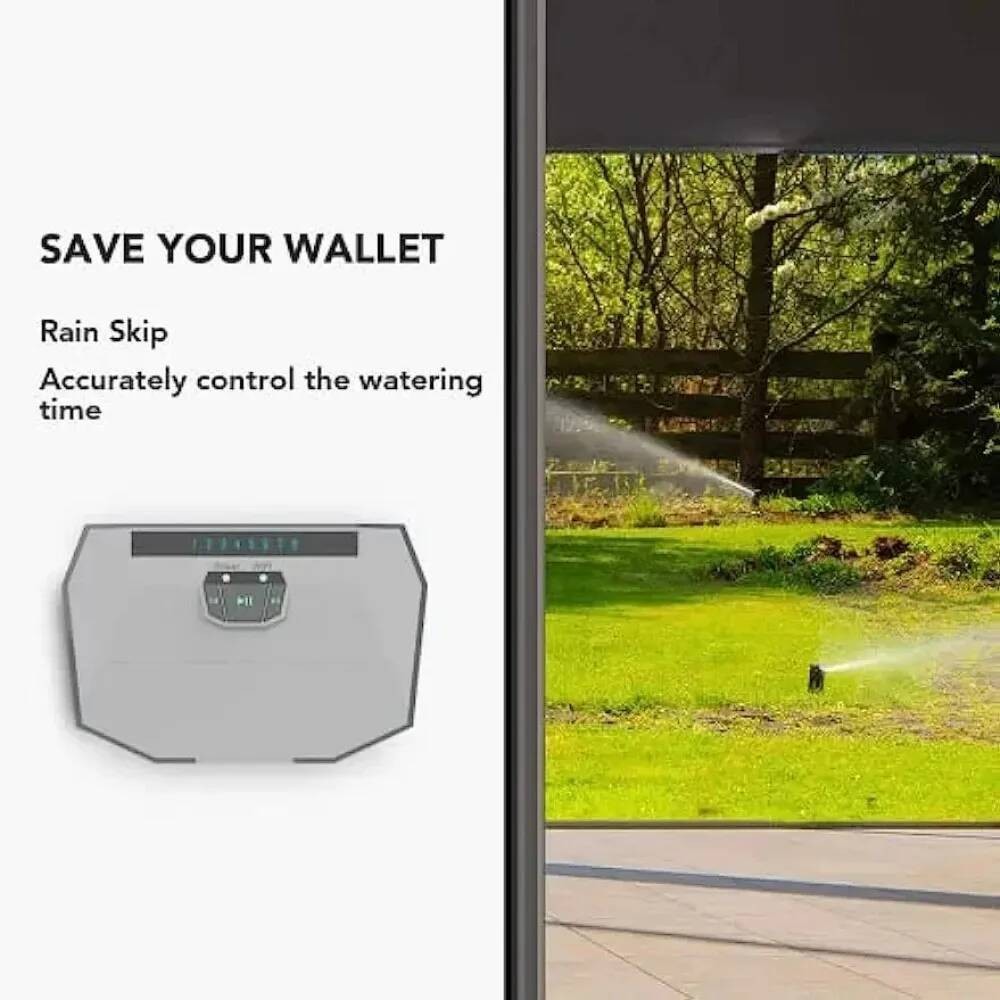Controller Sprinkler 8 Zone Smart Automatic Wi-Fi Wireless Irrigation ...