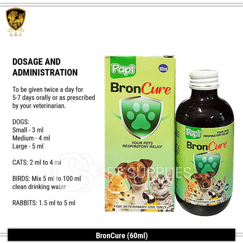 Papi Broncure Your Respiratory Relief 60Ml For Pets 3 | Shopee Philippines