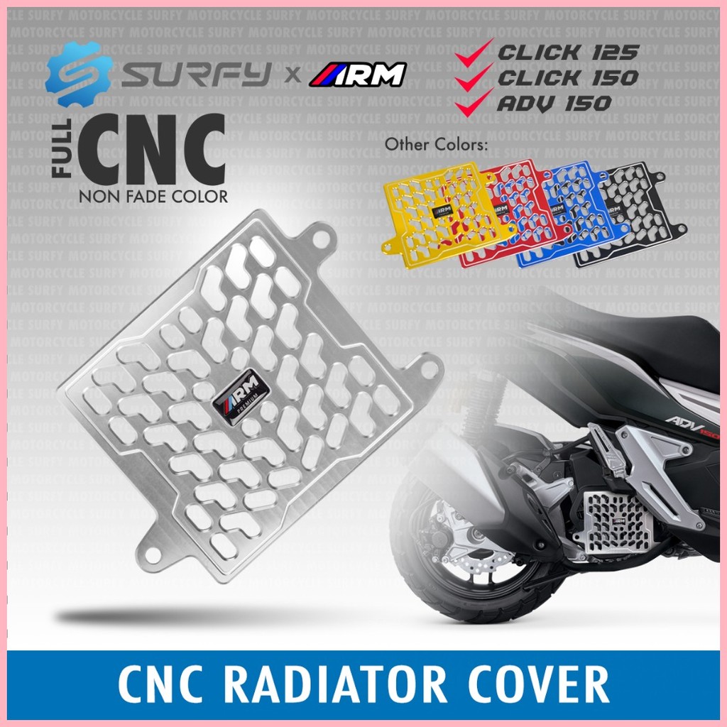 ARM Radiator Cover Aluminum Full CNC 2-Color Spinner Design For Click ...