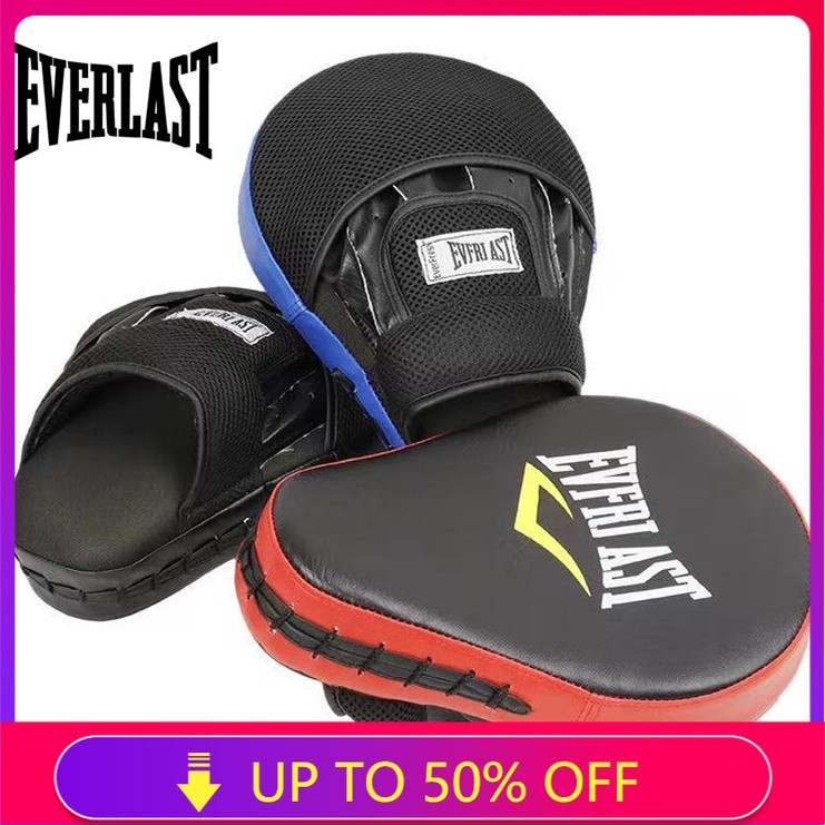 Everlast BOXING MITTS TRAINING TARGET FOCUS PUNCH PADS MMA KARATE MUAY ...