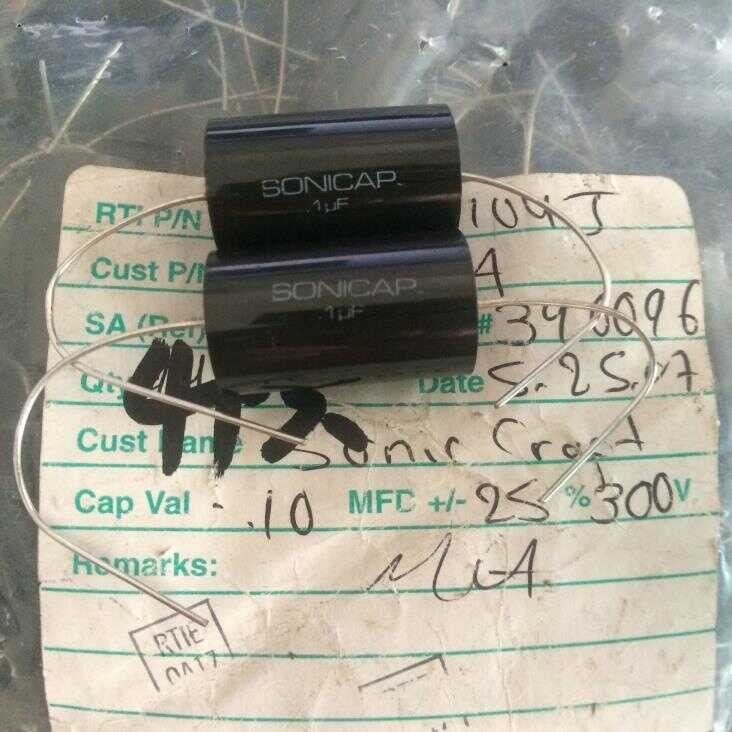 American SONICAP Plaum Series 0.1uf600V Audio Coupling Electrolytic ...